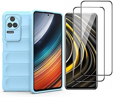 [1+2] Case for Xiaomi Poco F4 5G with Tempered Glass Screen Protector ...