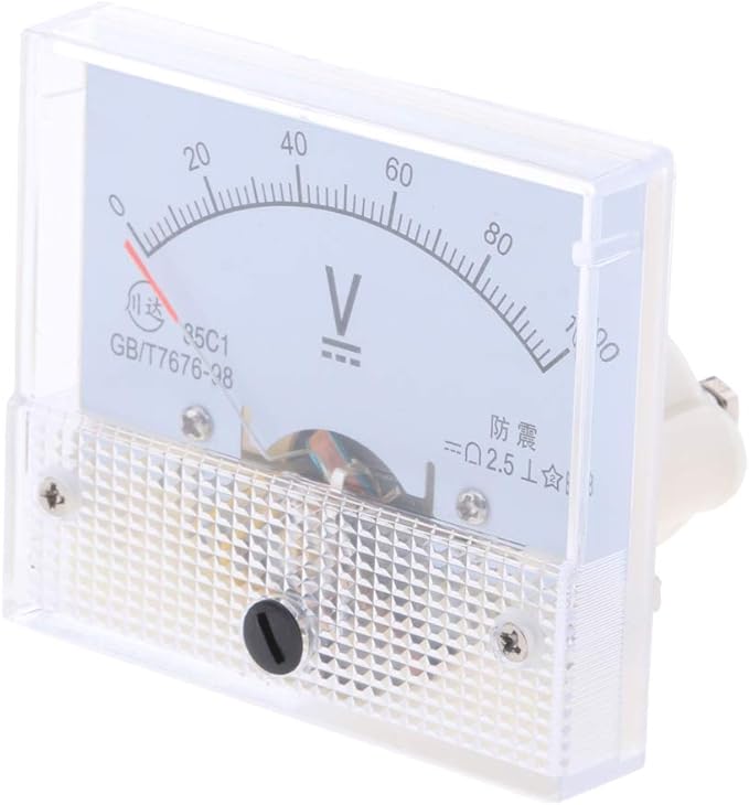 Voltmetro Analogico Pannello Analogico DC Tester Corrente Tensione CC ...