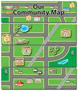 Amazon.com: Our Community Map Mini Bulletin Board Set: Everything Else