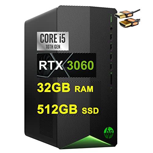 HP Pavilion Gaming Desktop Computer 10th Generation Intel Hexa-core i5 ...