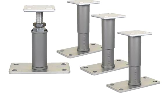 Set of 4 PCS Column Base Post Support Bracket Adjustable Height ...