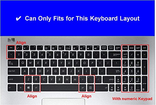 Keyboard Cover Compatible Old ASUS Laptop [with Numeric Keypad] Model ...