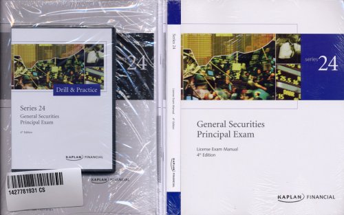 Kaplan Series 24 Set Manual with Drill & Practice CD General Securities ...