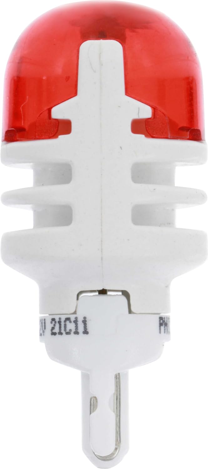 Philips 921 Ultinon LED Red Exterior Signaling Bulb, Pack of 2 for sale ...