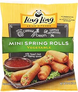 Amazon.com: Ling Lings, Spring Rolls, Vegetable,(Frozen), 11 oz, Pack ...