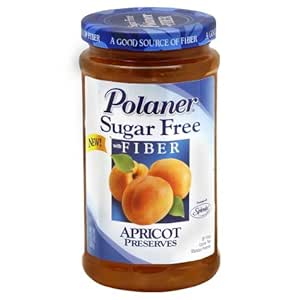 Amazon.com : Polaner Sugar Free with Fiber, Apricot Jam, 13.5 Ounce : Gourmet Food : Grocery ...