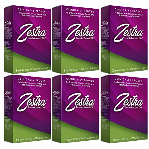 Zestra Essential Arousal Oils - 3 Single Dose Packets 0.8ml - Organic ...