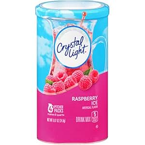 Amazon.com : Crystal Light Raspberry Ice Drink Mix (8-Quart), 0.87 ...