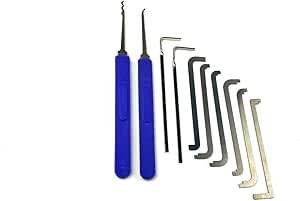 6pcs Lock Pick Top Tension Tools with 2pcs Lock Pick Hook,Dimple ...