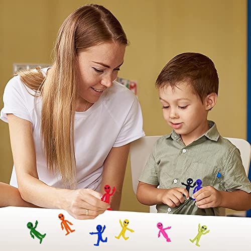 ArtCreativity Bendable Alien Figures, Set of 12, Bendable Alien Toys ...