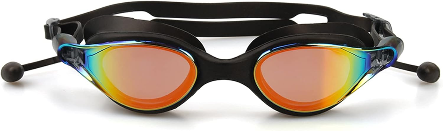 ICOUVA Swimming Goggles, Swim Goggles attached Ear Plugs for Adult Men ...