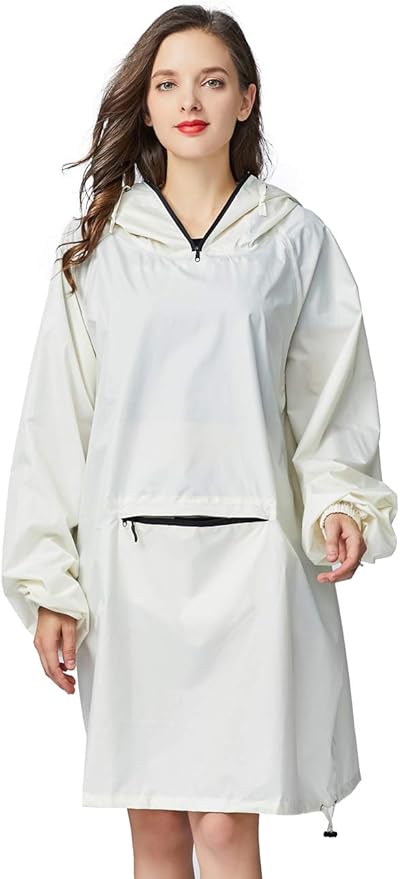 Amazon.com: LOHASCASA Unisex Plus Size Rain Poncho Pouch Pack ...