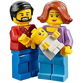 Amazon.com: LEGO City MiniFigure: Combo Package (Mom, Dad, & Baby in ...