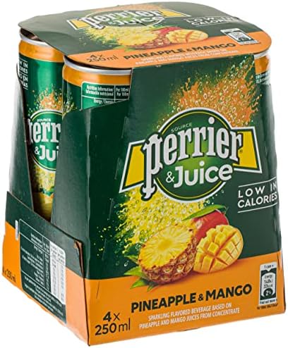 Perrier Juice Mango and Pineapple Can, 250 ml - Pack of 4 price in UAE ...