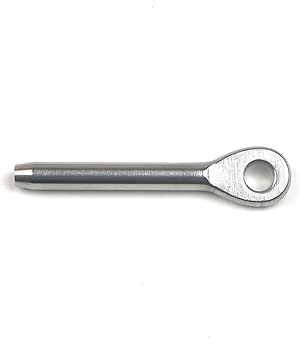 20pc Set - Stainless Steel Marine Eye End for 1/8" Diameter Wire Rope ...