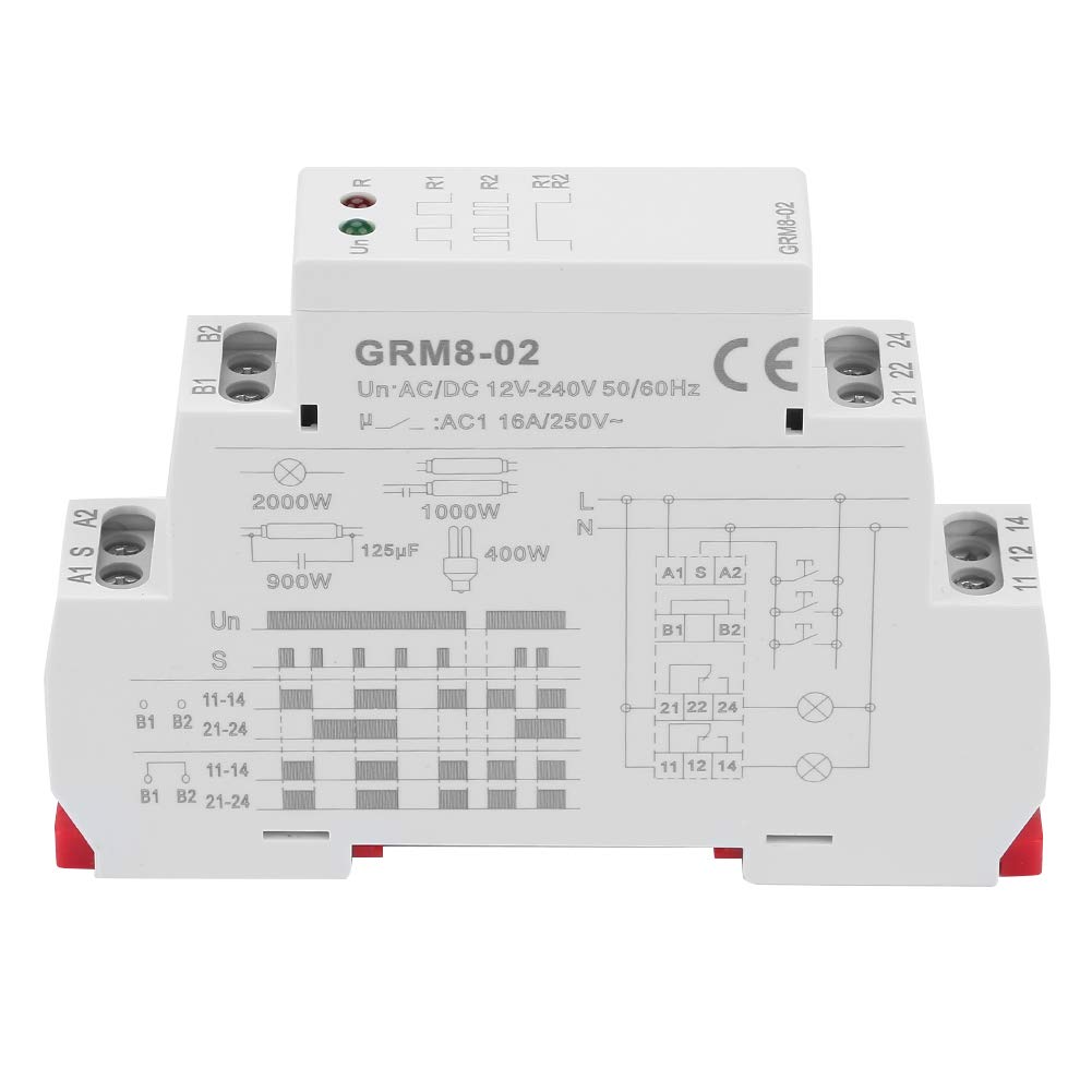 Impulse Relay,GRM8-02 Electronic Impulse Relay Latching Relay Memory ...