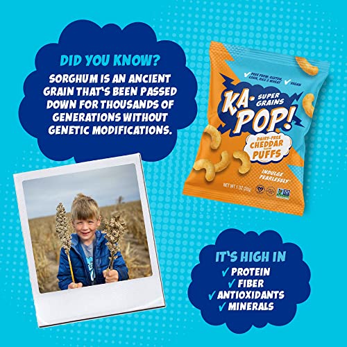 Ka-Pop! Popped Puffs - Vegan Cheddar | Gluten, Corn and Dairy Free ...