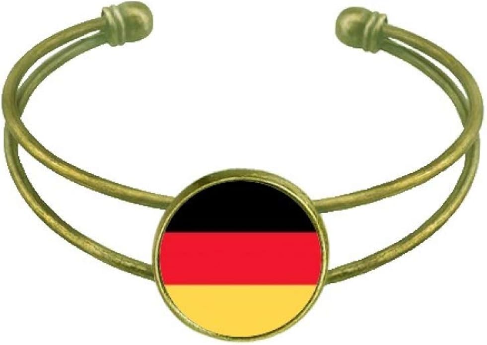 Amazon.com: Germany National Flag Europe Country Bracelet Bangle Retro ...