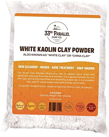 Organic White Kaolin Clay Powder | Sizes 1 to 5 LBS | Organic 100% ...
