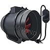 MIWIND 8 Inch Inline Duct Fan With Speed Controller Ventilation Exhaust ...