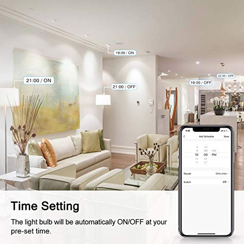 LOHAS LED Smart Light Bulb, A19 LED Bulbs Daylight 5000K 50W ...