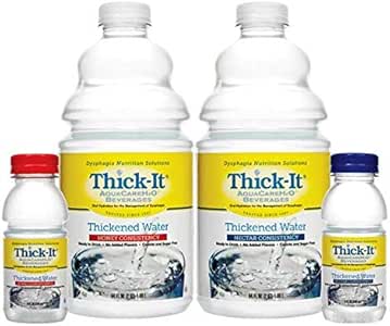Thick-It AquaCare H2O: Pre-Thickened Water, Nectar-thick liquid, (1 ...