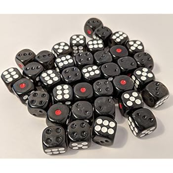Amazon.com: Cyberpunk Gaming Dice - d6 Set - RPG dice for Shadowrun ...