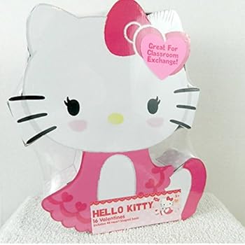 Amazon.com: Hello Kitty Valentine Box with 32 Valentine Cards ...