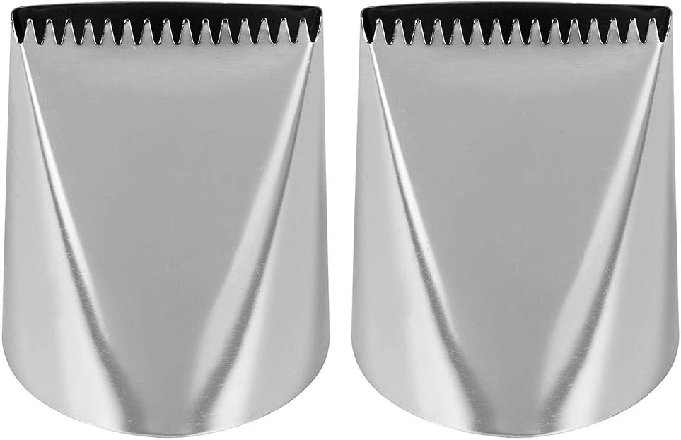 Skystuff 2 Pack Large Cake Icer Piping Nozzles, Piping Tips, Stainless ...