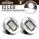 Amazon.com : Partsam 2 Pcs 3" Inch Round Navigation Light Polished ...