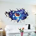 3D Smashed Broken Astronomy Stars Outer Space Wall Sticker for Children ...