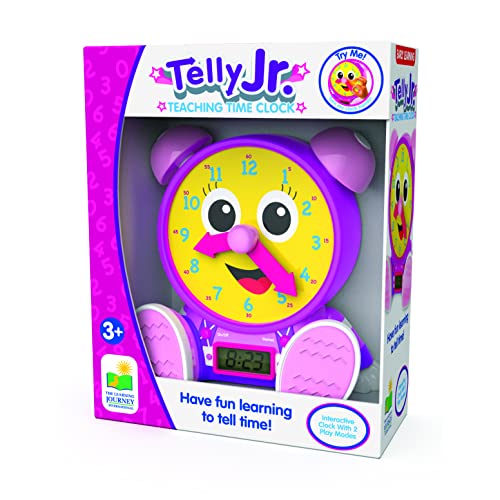 The Learning Journey - Telly Jr. Teaching Time Clock - Pink Color ...
