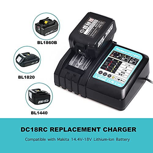 Lilocaja DC18RC 18V LXT Lithium‑Ion Battery Charger for All Makita 14.4V-18V LXT Lithium-Ion ...