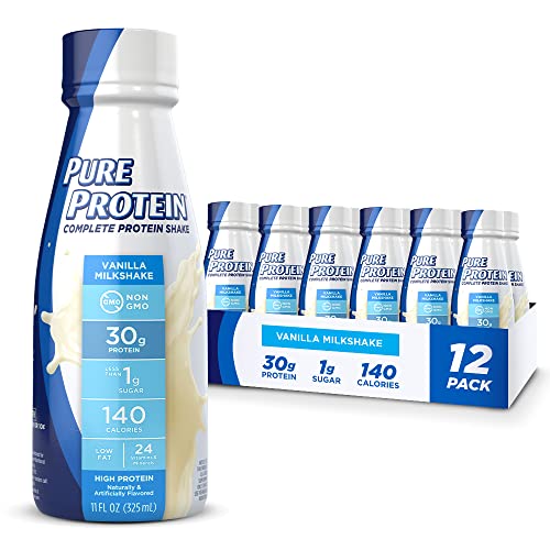 Pure Protein Vanilla Protein Shake, 30g Complete Protein, Ready to ...