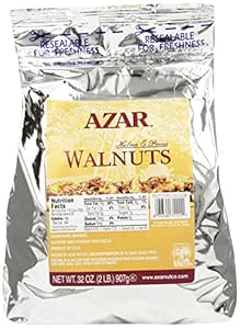 Amazon.com : Azar Nut Company Walnut Halves & Pieces, 32-Ounce ...