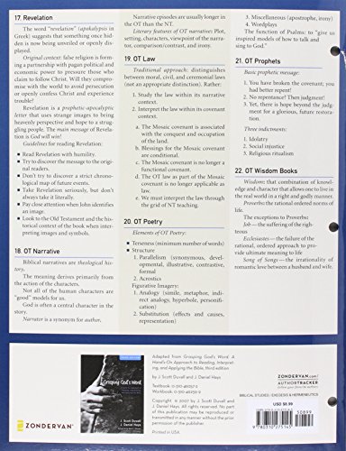 Grasping God's Word Laminated Sheet (Zondervan Get an A! Study - Want ...