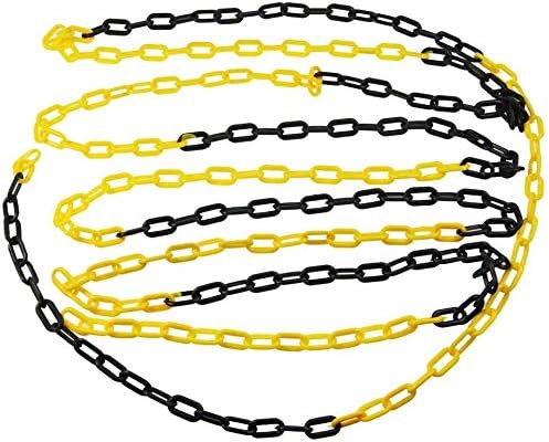 Black and Yellow Barrier Plastic Chain 6mm 25 Meters – BigaMart