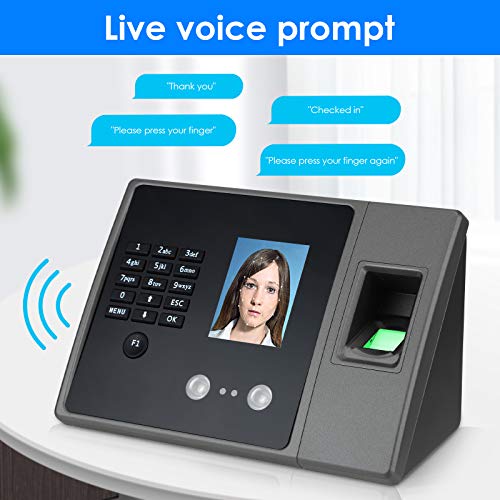 Time Clocks For Employees Small Business, Biometric Fingerprint, Face ...