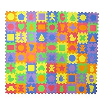 Liberty Imports 24 Unique Shapes Educational Foam Puzzle Floor Mat for ...
