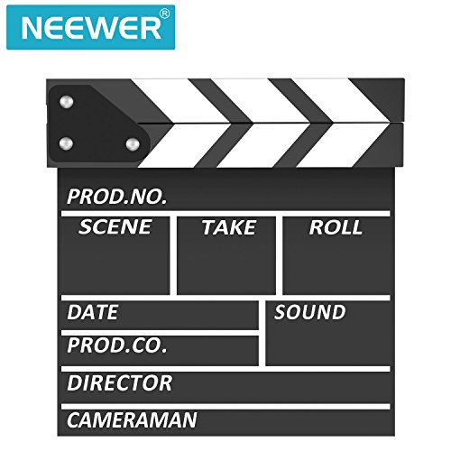 Neewer Professional Wooden Film Movie Clapboard, 7.9 X 7.9 inches/20 X ...