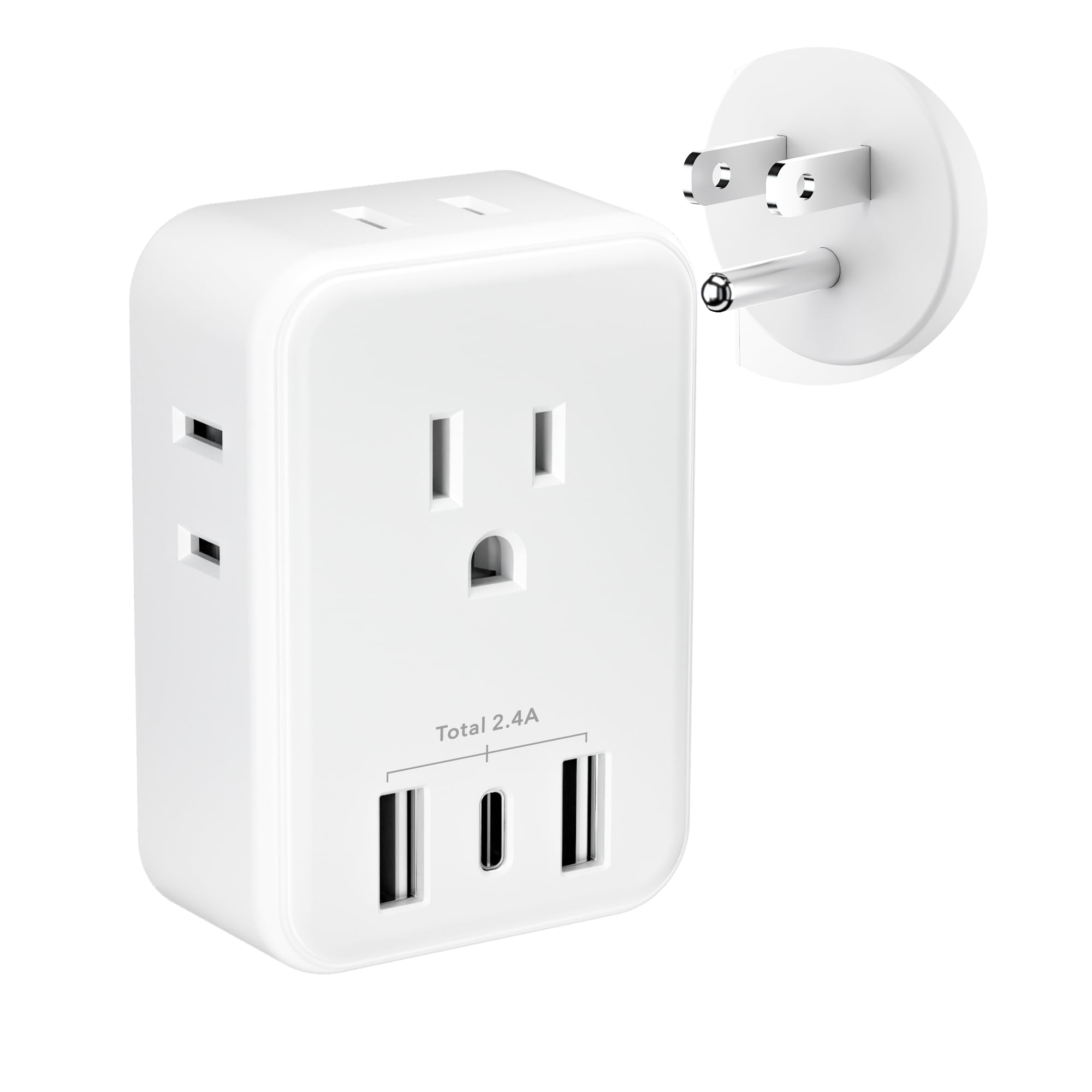 BN-LINK Multi Plug Outlet Extender with AC Outlets and USB Ports ...
