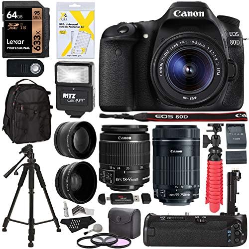 Canon EOS 80D Digital SLR Kit with EF-S 18-55mm f/3.5-5.6 Image ...