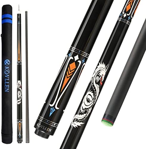 KONLLEN Carbon Fiber Pool Cue Stick Professional Cues (Full Carbon ...