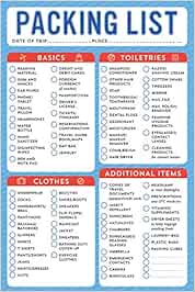 Packing List - Note Pad (60 sheets) : Peter Pauper Press, Peter Pauper ...