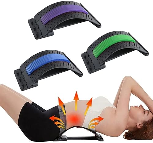 Stretch Back - 3 Adjustable Heights for Pain Relief, Lumbar Rubber ...