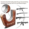 Hardwood Gun Rack for Rifle Shotgun Bow, Solid Wood Wall Mount Hold Up ...