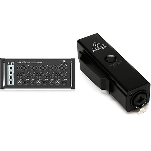 Behringer SD16 16-Channel Stage Box & P2 Ultra-Compact Personal In-Ear ...