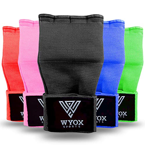 WYOX Boxing Hand Wraps Gel Knuckle Padded Inner Elastic Quick Wraps ...