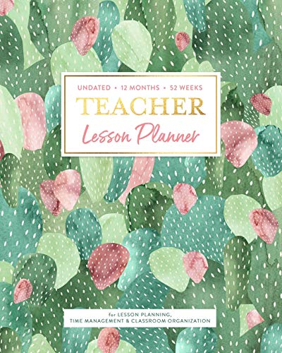 Undated 12 Months 52 Weeks TEACHER Lesson Planner for Lesson Planning ...