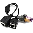 Amazon.com: RJ45 Network Splitter Adapter Cable, Tomjoy RJ45 1 Male to ...